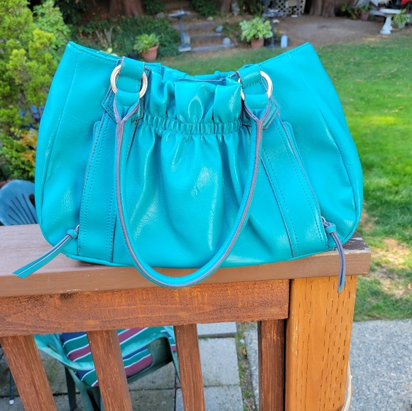 Style & Co. | Bags | Style Co Dark Teal Cyan Green Bag | Poshmark